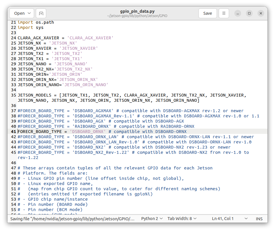 Jetson-GPIO Library Update for Forecr Products